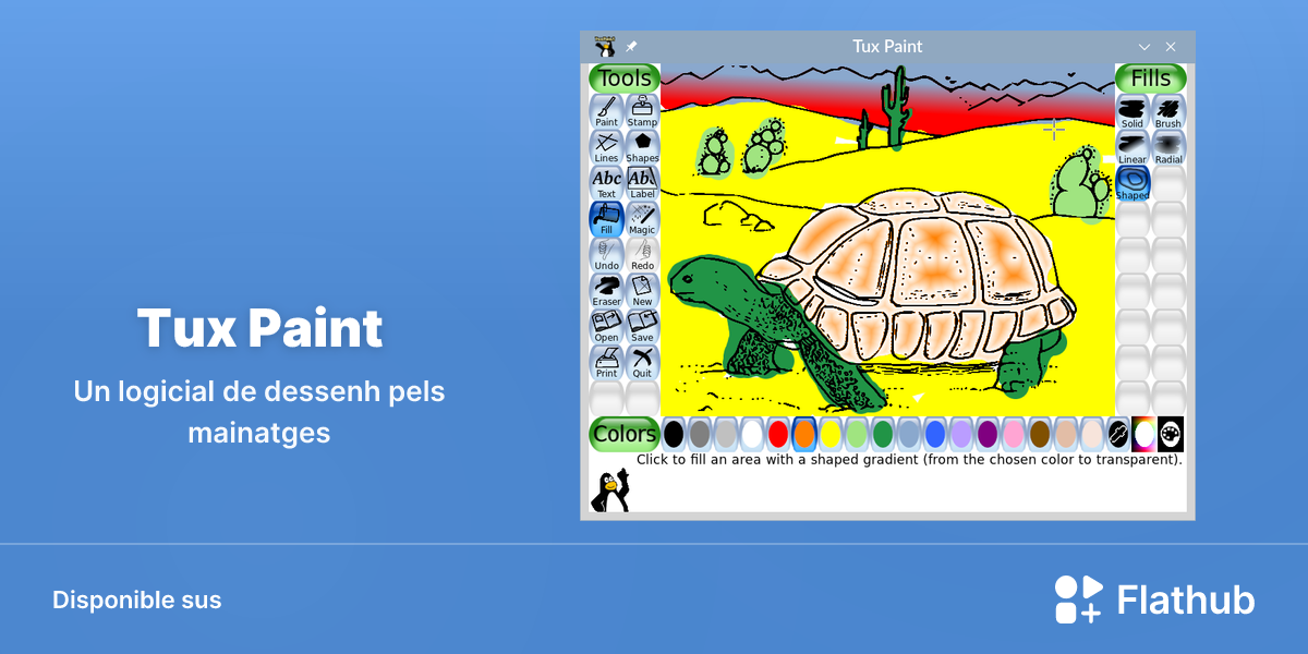Installar Tux Paint sus Linux | Flathub