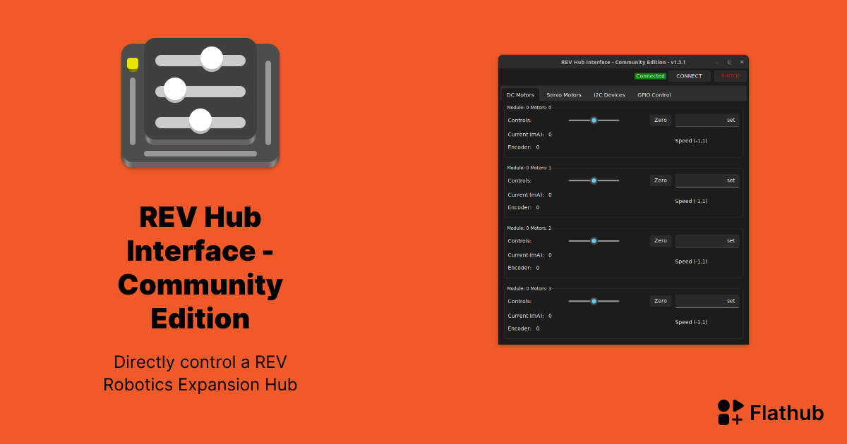 在 Linux 上安装 REV Hub Interface - Community Edition | Flathub
