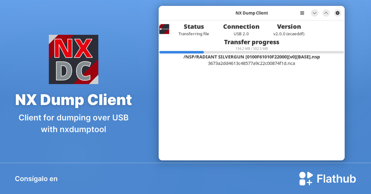 Instalar NX Dump Client en Linux | Flathub