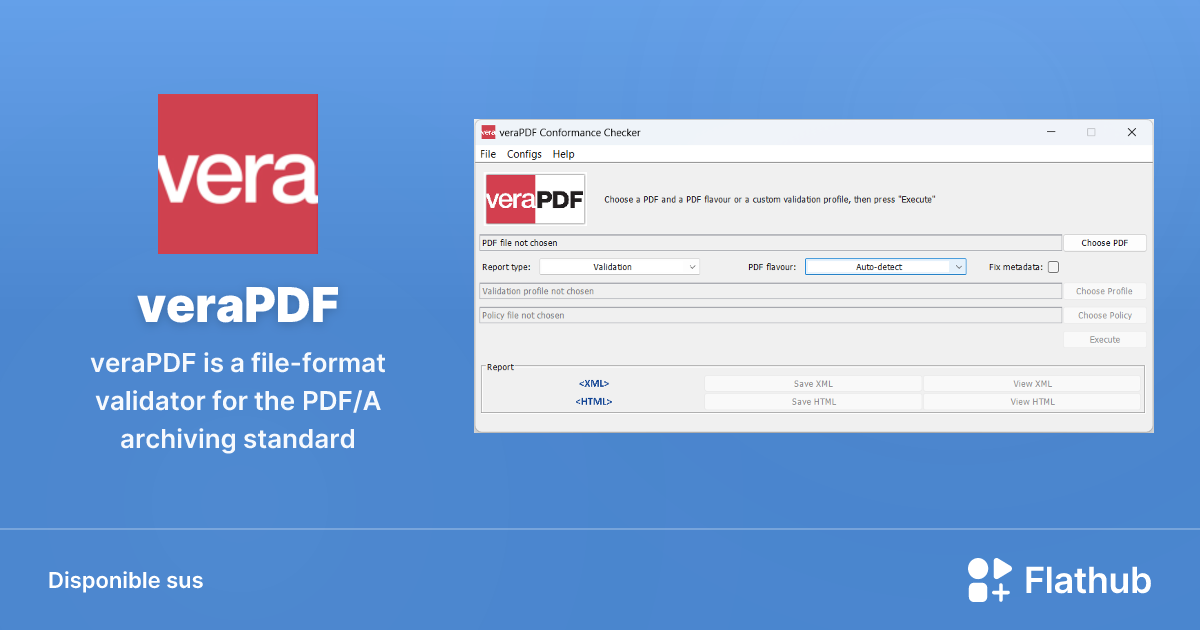 Installar veraPDF sus Linux | Flathub