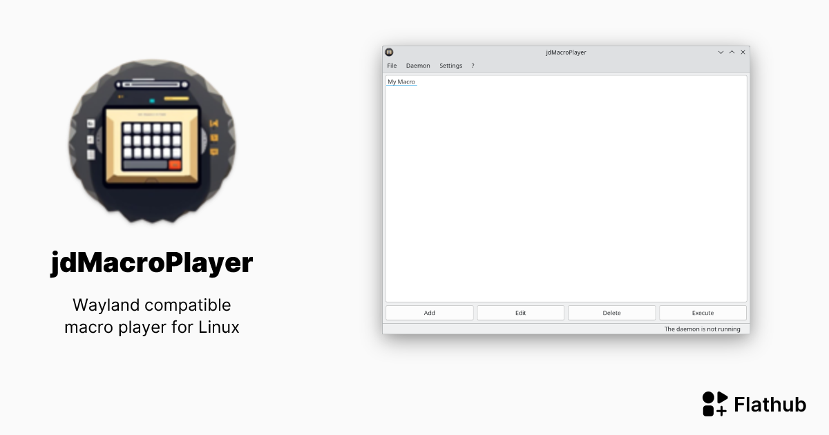 Instalar jdMacroPlayer en Linux | Flathub