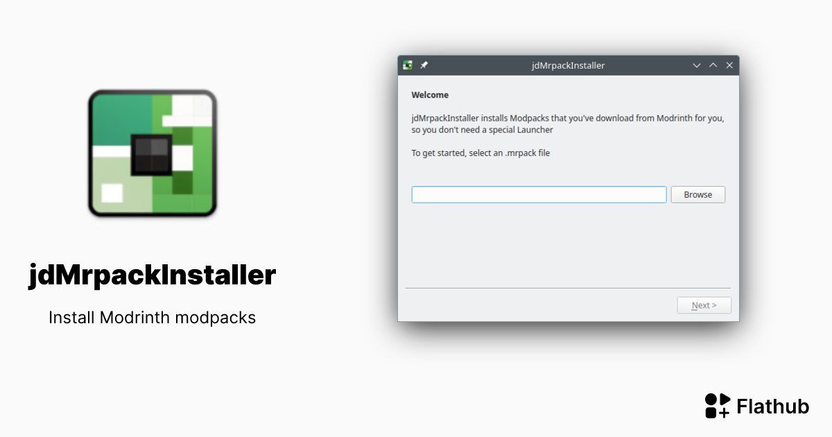 Instalar jdMrpackInstaller en Linux | Flathub
