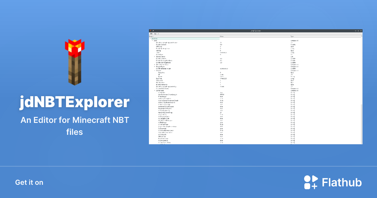 Install jdNBTExplorer on Linux | Flathub