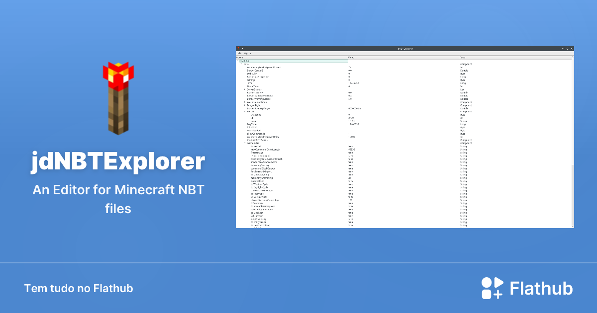Instalar jdNBTExplorer no Linux | Flathub