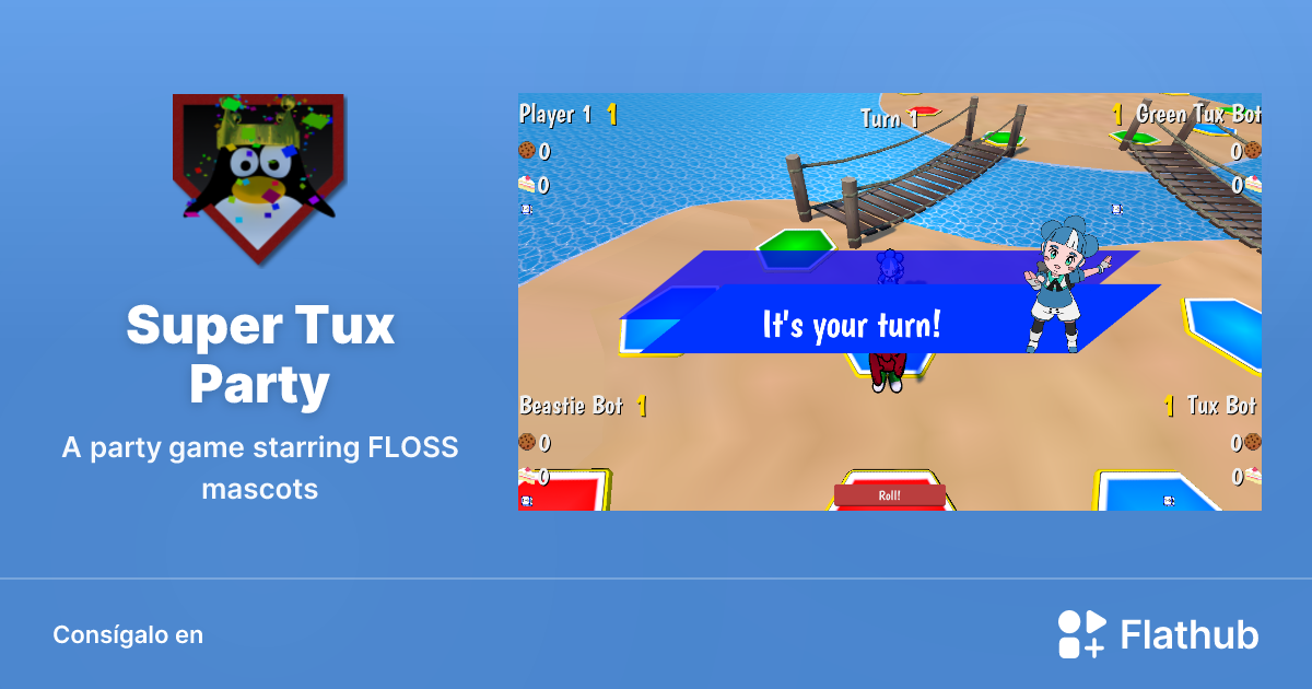 Instalar Super Tux Party en Linux | Flathub