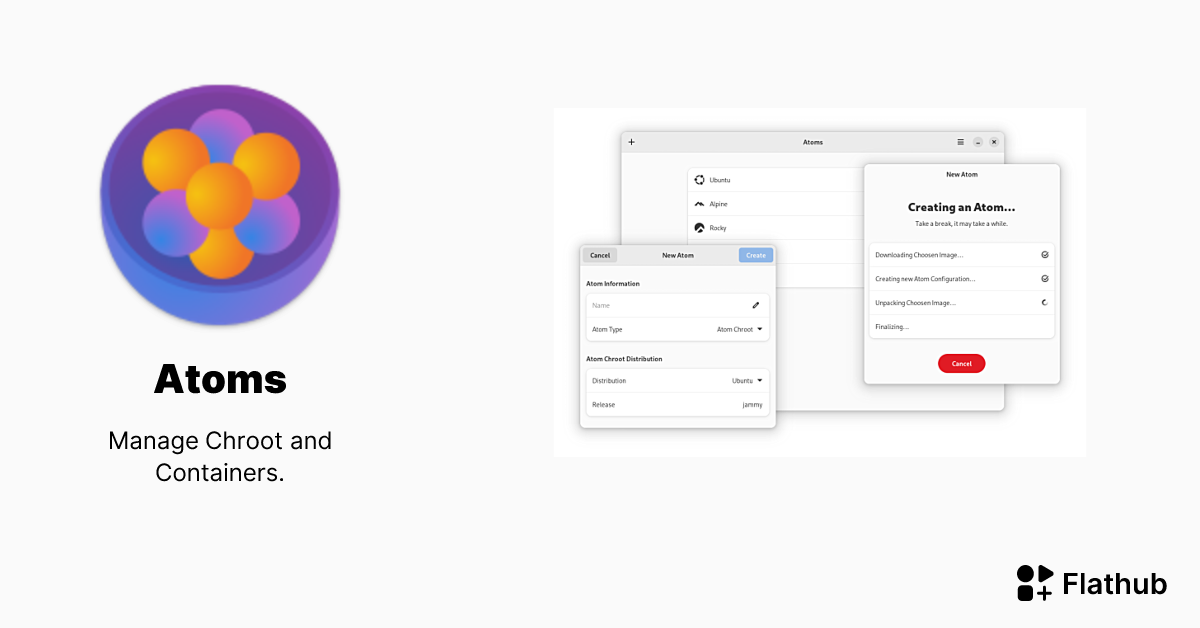 Instalar Atoms en Linux | Flathub