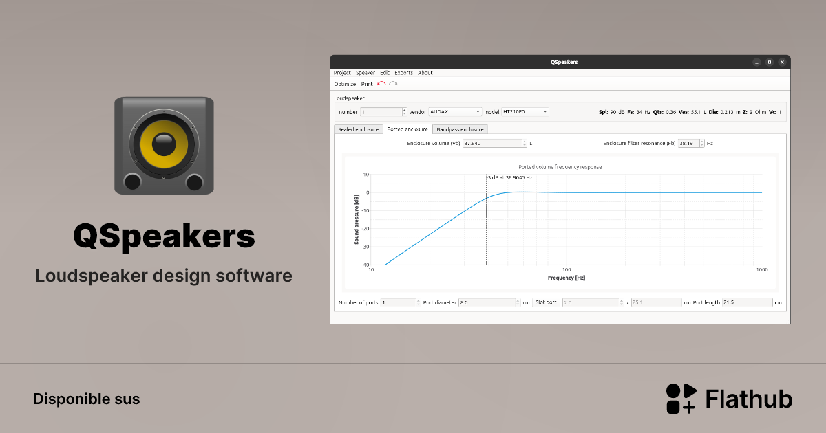 Installar QSpeakers sus Linux | Flathub