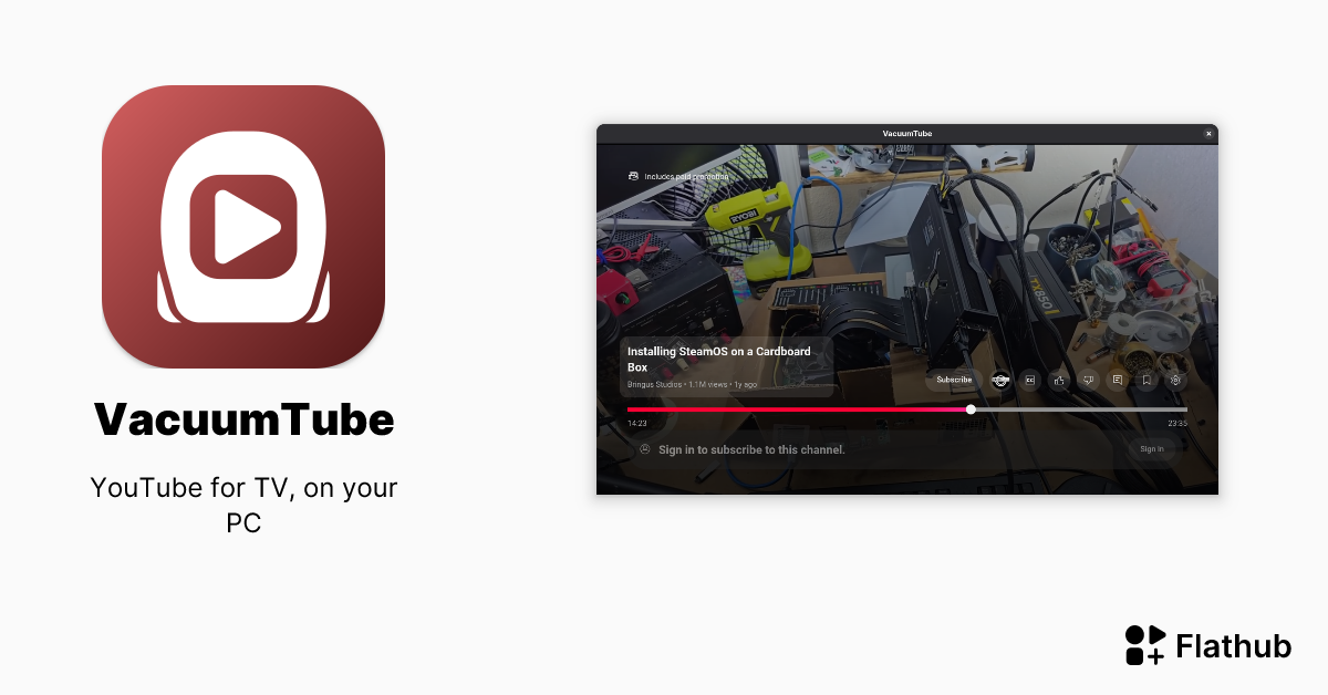 Install VacuumTube on Linux | Flathub