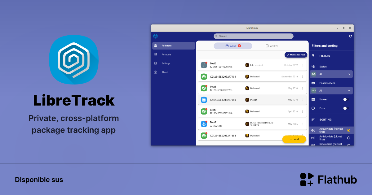 Installar LibreTrack sus Linux | Flathub