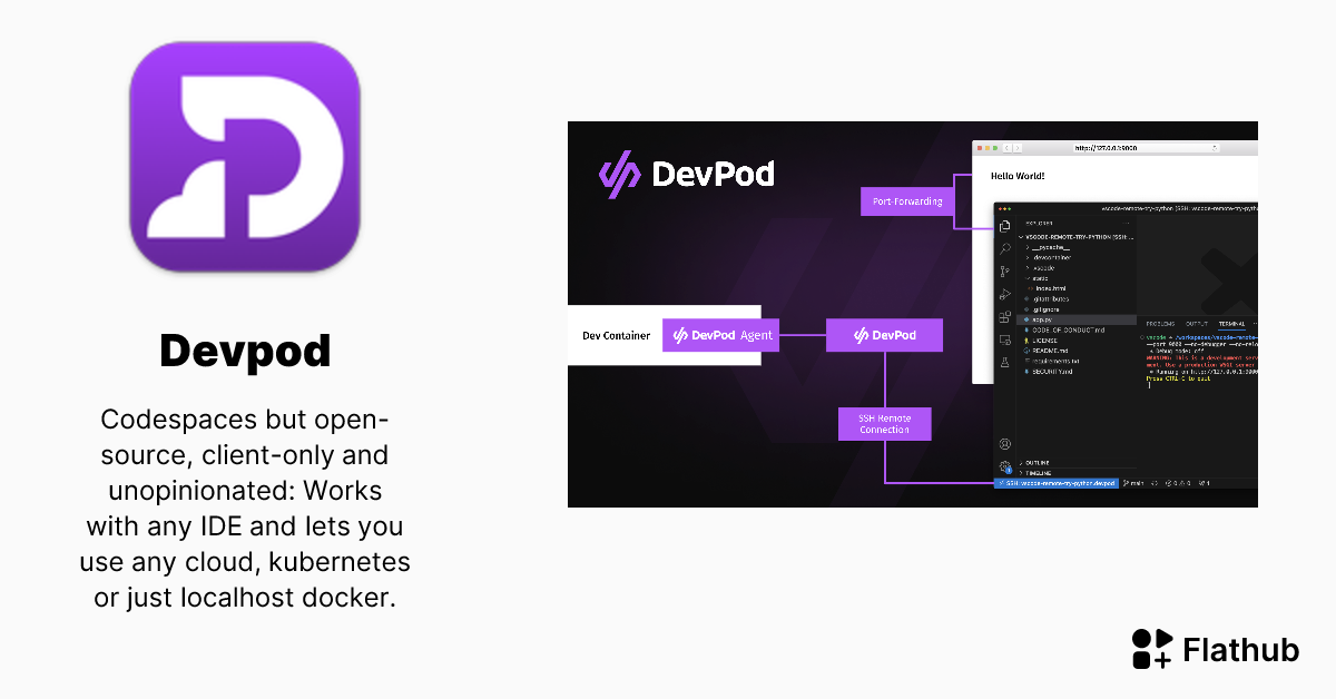 Installeer Devpod op Linux | Flathub