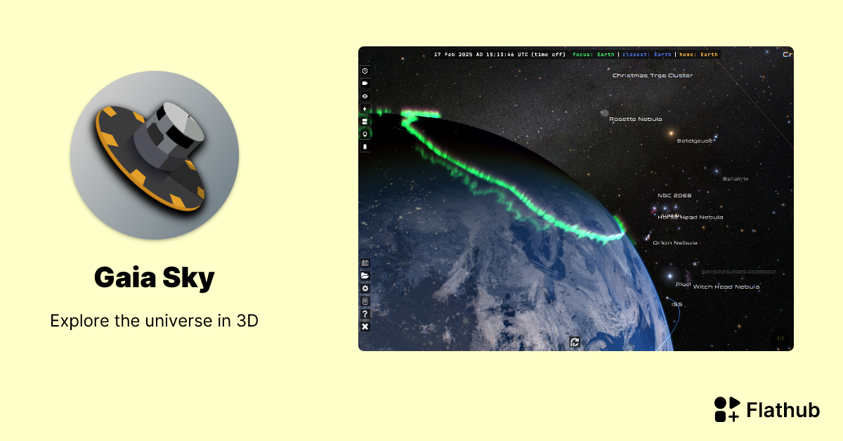 نزّل Gaia Sky على لينكس | فلاتهب