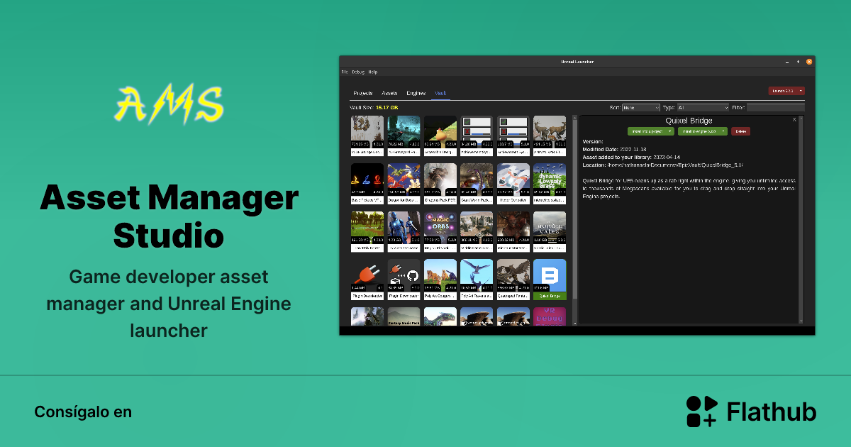 Instalar Asset Manager Studio en Linux | Flathub