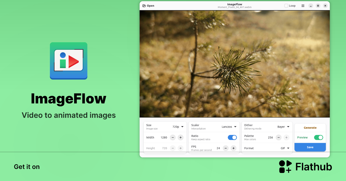 نصب ImageFlow روی گنو/لینوکس | فلت‌هاب