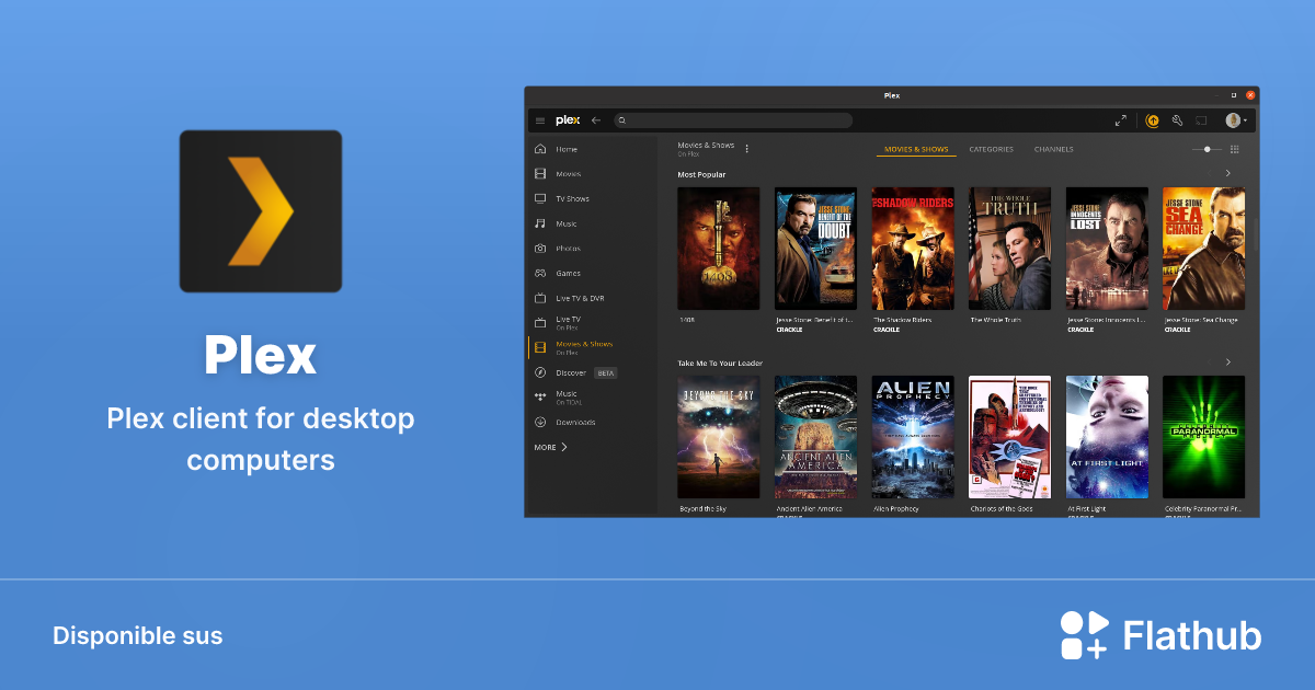 Installar Plex sus Linux | Flathub