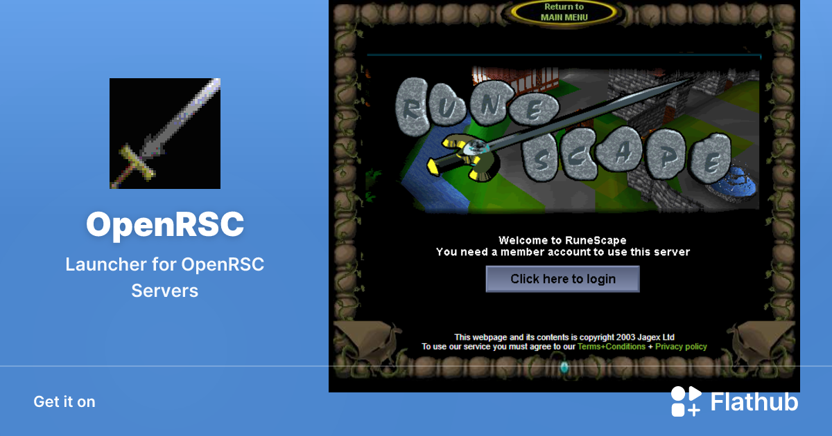 Install Openrsc On Linux Flathub