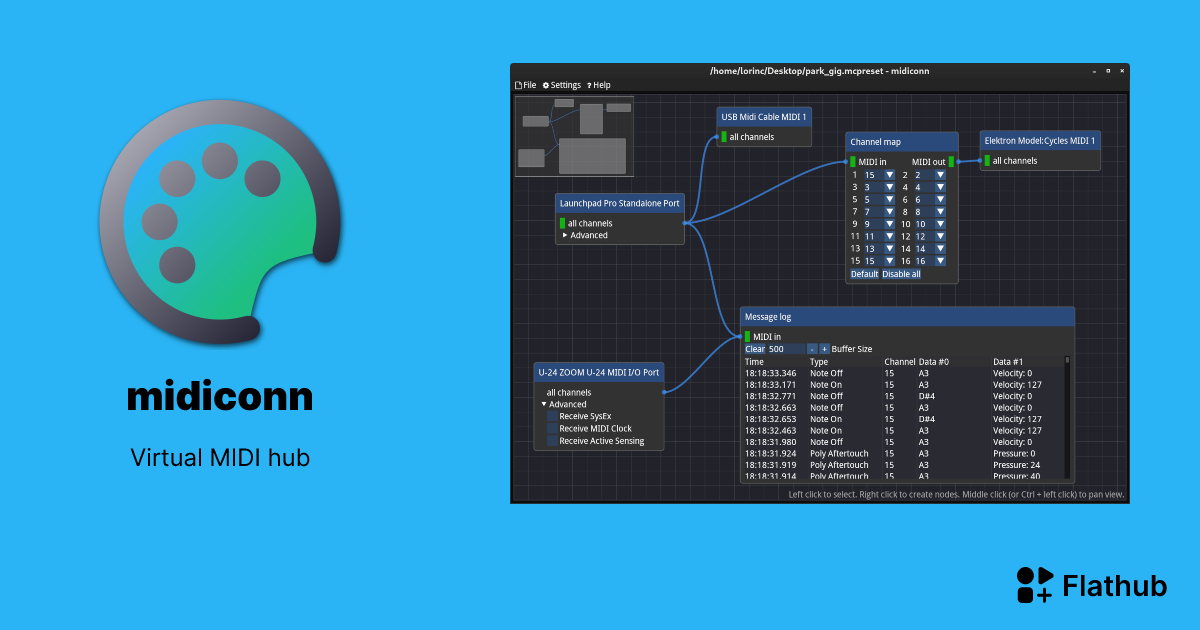 Instalar midiconn en Linux | Flathub